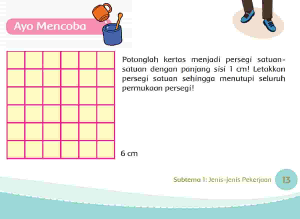 Ada Berapa Banyak Persegi Satuan Yang Menutupi Salah Satu Sisi Persegi