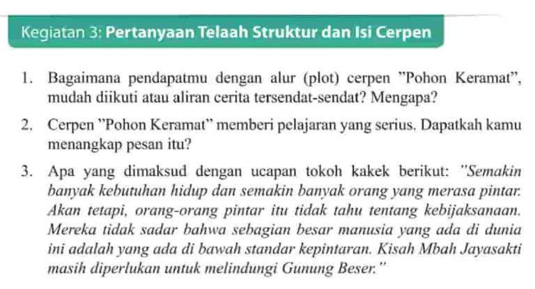 Bagaimana Pendapatmu dengan Alur Plot Cerpen Pohon Keramat Mudah ...