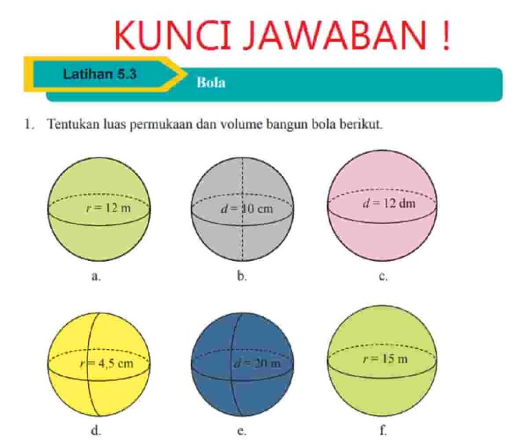 Andi Punya Dua Macam Kelereng Tipe I Berjari-jari 2 cm Sedangkan Tipe ...